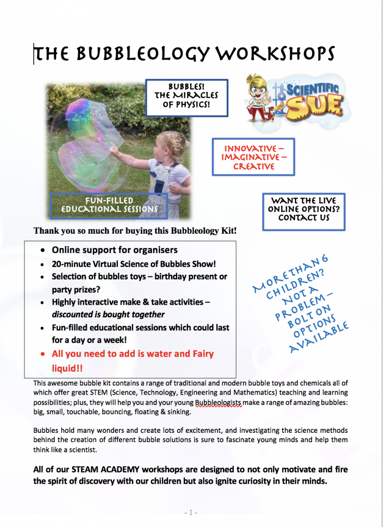 BOUNCING BUBBLES INVESTIGATION - Science2Life